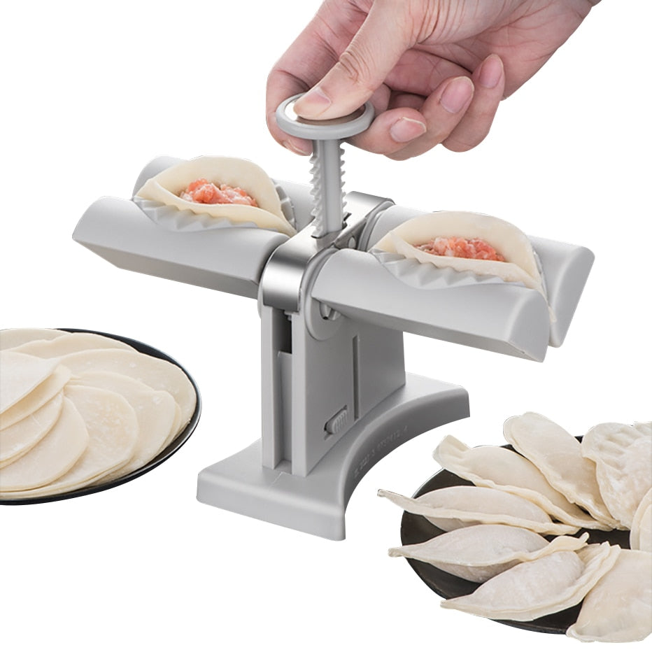 Double Heads Automatic Dumpling Making Mold Manual Press Machine ...