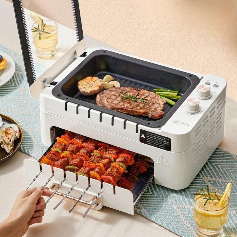 Double-layer Electric Barbecue Machine Household Electric Grills ...