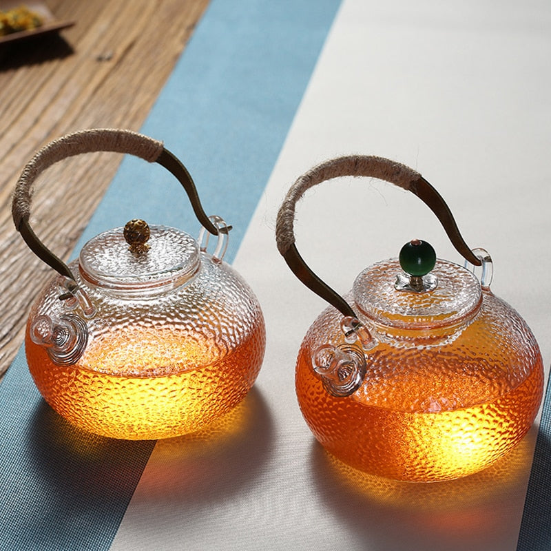 Heat Resistant Glass Teapot Tea Filter Tea Set Kettle Coffee Tea Pot ...