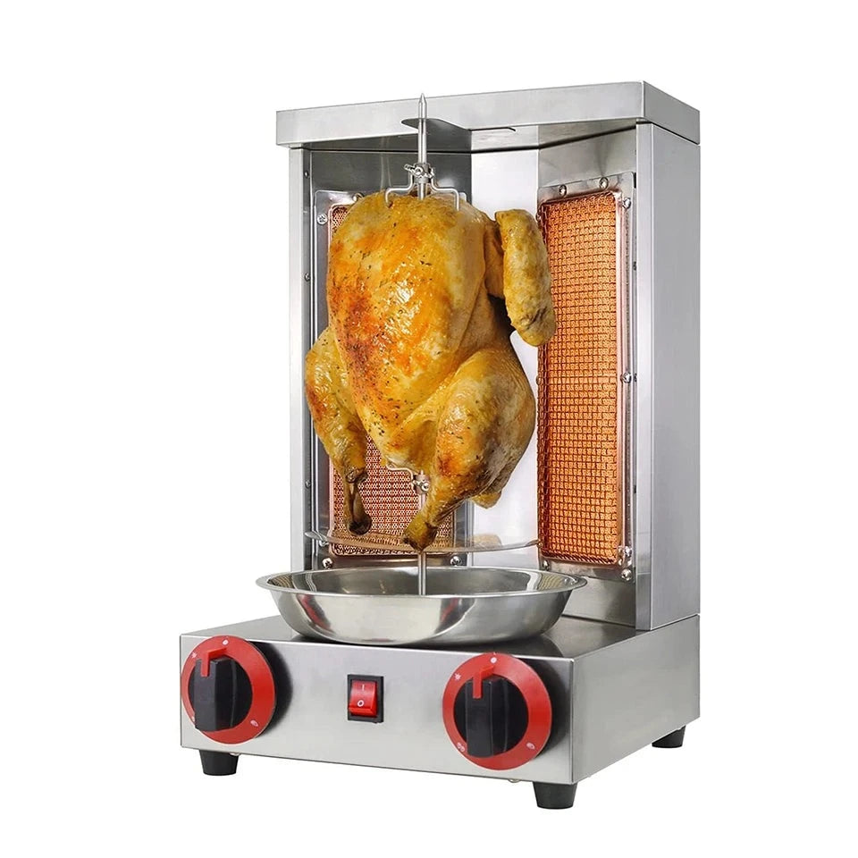 Shawarma Grill Machine Gas Gyro broilers Rotisserie with 2 Burners ...