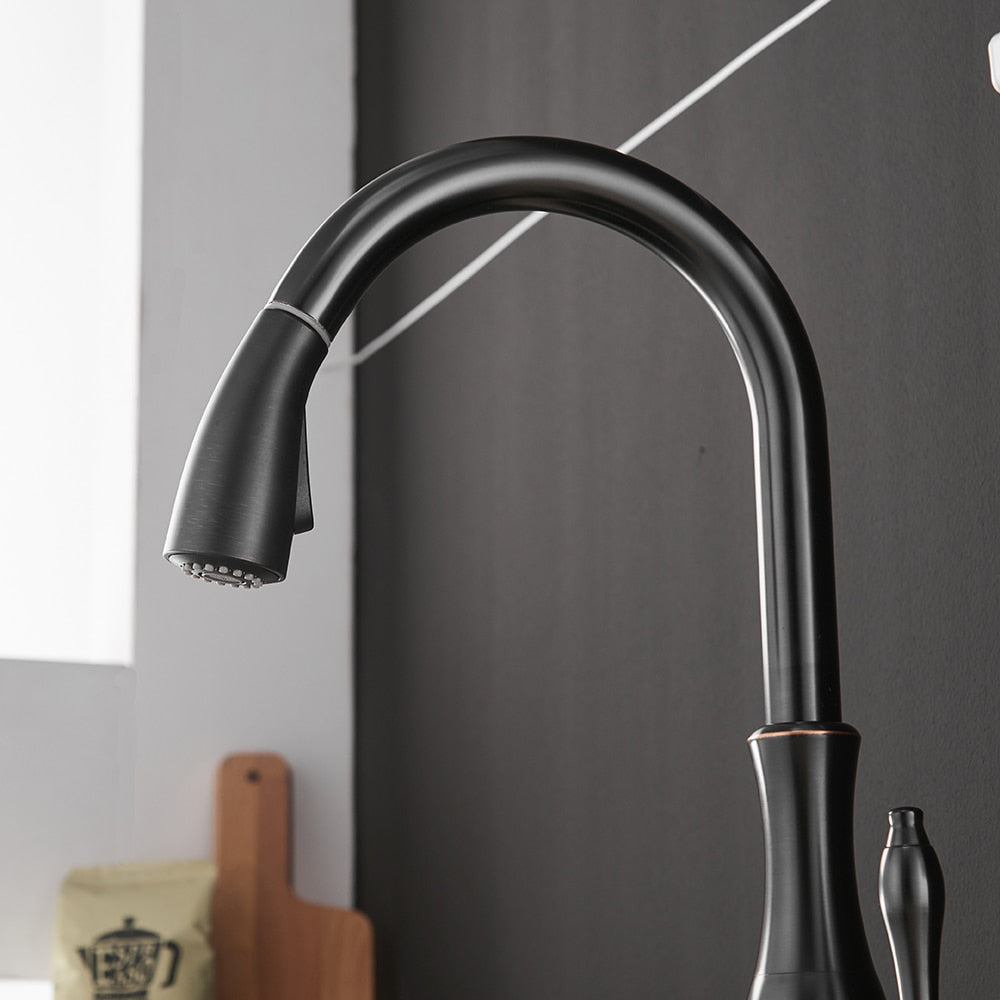 Single Handle Pull Out Kitchen Tap Single Hole Handle Water Tap ...