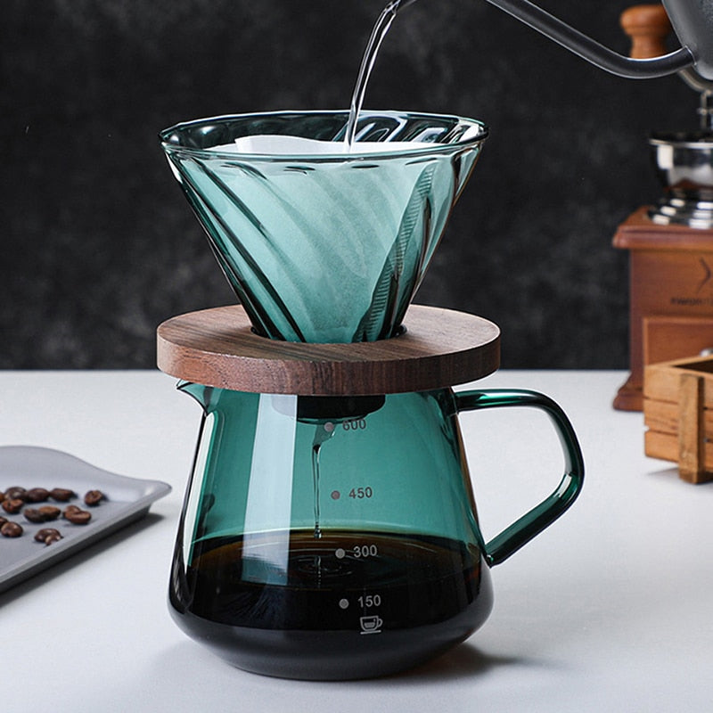 Specialized Coffeeware Kit Pour Over Coffee Glass Sharing Pot – Kitchen ...