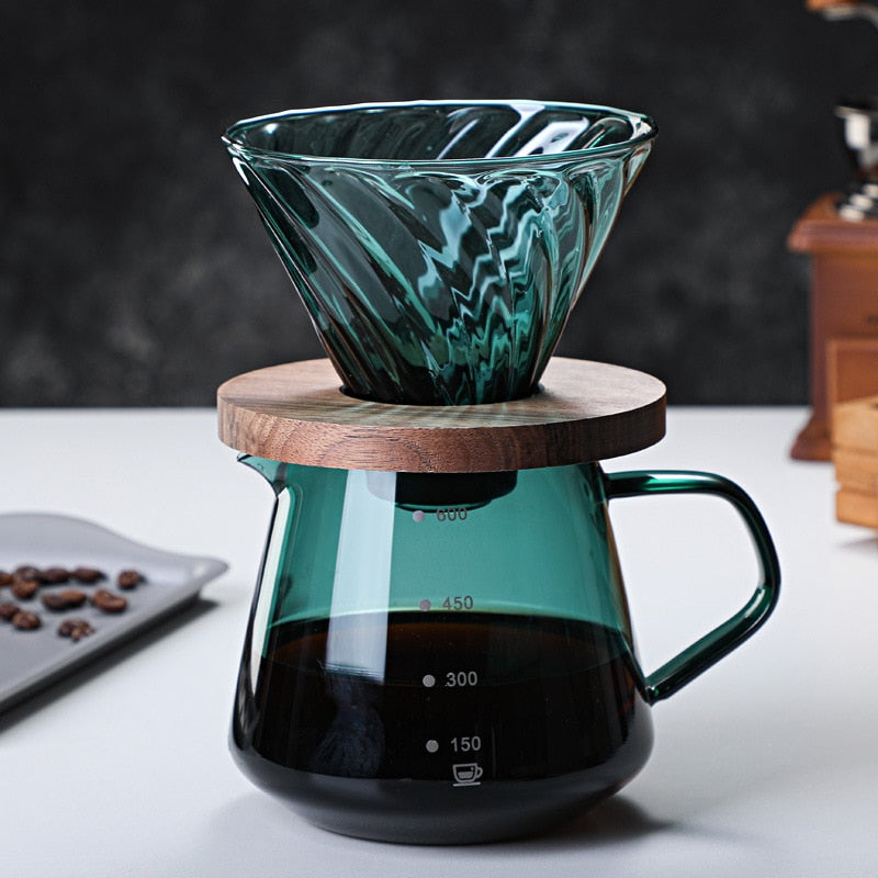Specialized Coffeeware Kit Pour Over Coffee Glass Sharing Pot – Kitchen ...