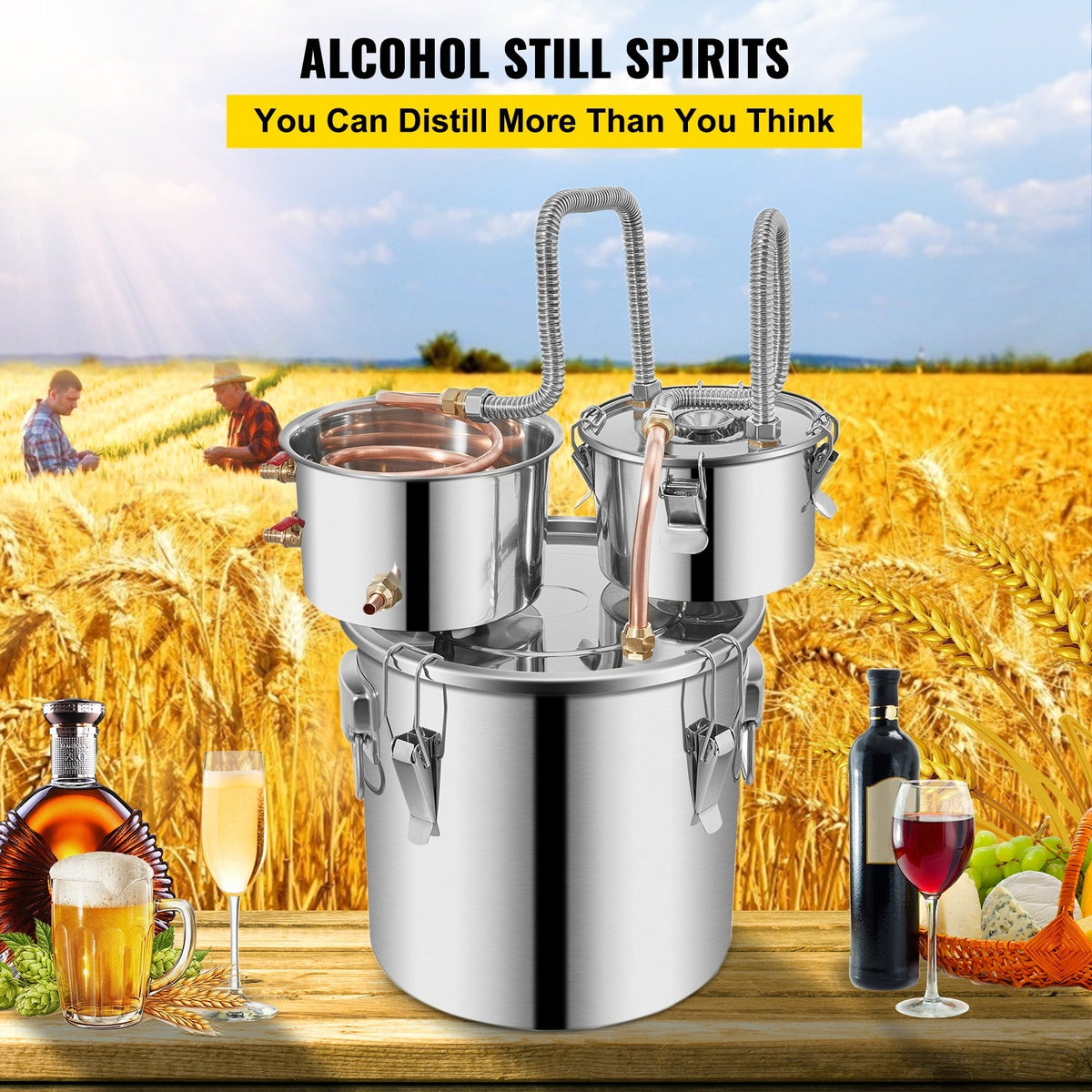 Stainless Steel Brewing Machine For Whisky Wine Beer Dispenser ...