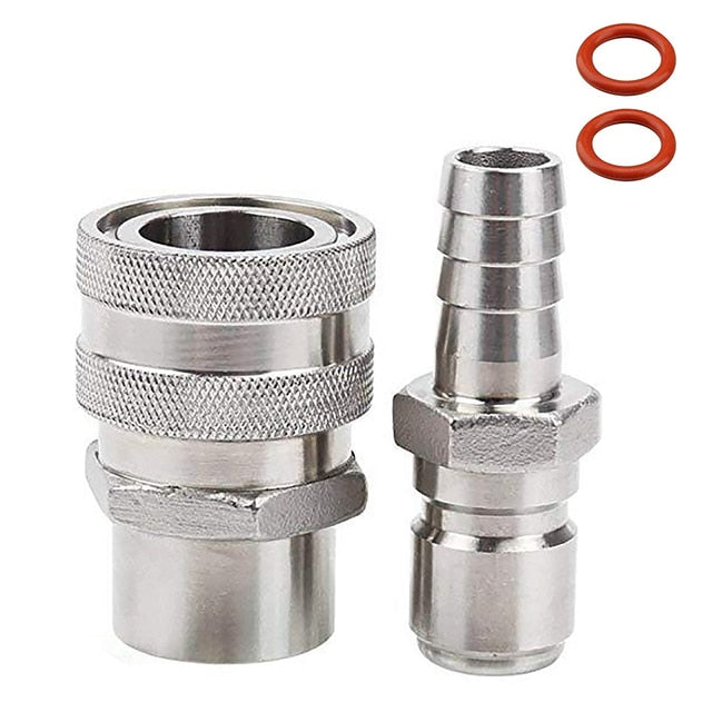 Stainless Steel Moonshine Fitting Connectors 1/2 Beer Set – Kitchen Groups